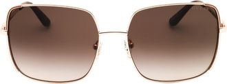 Guess Sonnenbrille Mit Gl&auml;nzendem Ros&eacute;gold-braun-farbverlauf