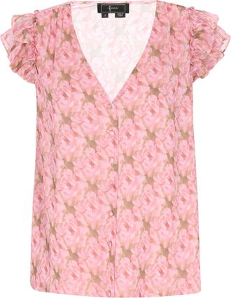 Faina Bluse Frauen rosa mehrfarbig