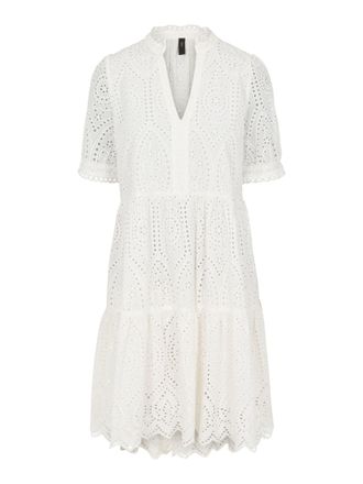 Vero Moda Damen Yasholi Dress S. Noos Kleid, Star White, M EU
