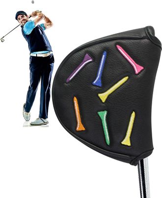 Generic Golf Putter Kapuze,Wasserdichte PU Leder Putterhaube - Tragbare Golfausr&uuml;stung Verschlei&szlig;feste Abdeckung