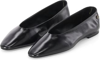 Saint Laurent Low-Top Sneaker - Ballerinas aus Glattleder - Gr. 36 (EU) - in Schwarz - f&uuml;r Damen