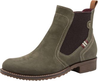 Tamaris Damen Stiefel Leder gr&uuml;n 41