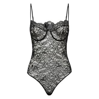 Philipp Plein Lace Body Skull - - Tops - Damen - Schwarzk - L