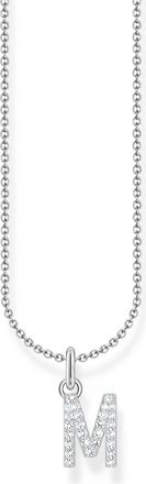 Thomas Sabo Halskette Buchstabe M 925 Sterling Silber mit Zirkonia KE2252-051-14