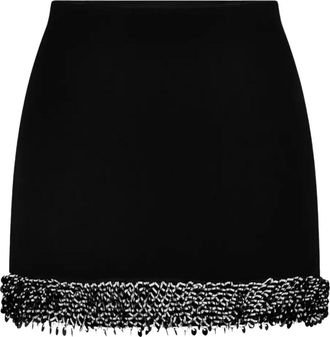 SIMKHAI Femme, Jupes, Noir, Taille: 38/40 FR Jupe boutonn&eacute;e Rosanna