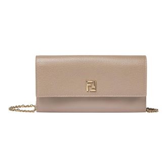 Fendi FF Continental Mit Kette - - Bags - Damen - Grau - ONE SIZE