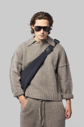 Seventh Knitted Mens Polo