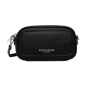 Ermanno Scervino Umh&auml;ngetasche mit Logo-Plakette - - Bags - Damen - Schwarzk - ONE SIZE