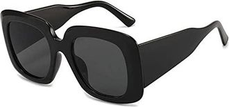 Generic Lunettes de soleil carrées à grand cadre pour femme, photo de rue, vacances, plage, pare-soleil (couleur : G, taille : moyen) 2026, D, Taille unique