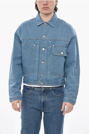 Givenchy Mid-Wash Denim Jacket with Rear Martingale size S
