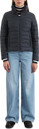 Marc O'Polo Damen Steppjacke wasserabweisend leicht, Blau (Deep Night Blue), 36