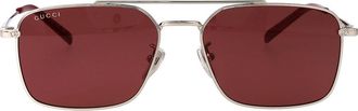 Gucci Lunettes De Soleil - Argent
