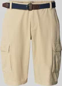Lerros Regular Fit Cargoshorts mit G&uuml;rtel