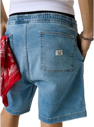 Guess Short en denim de coton m&eacute;lang&eacute;