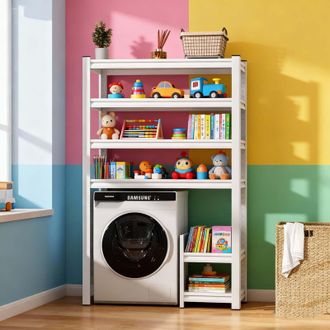 Generic Bad-Organizer und Aufbewahrungsm&ouml;glichkeiten, vielseitig einsetzbares Regal &uuml;ber der Waschmaschine for Waschk&uuml;che, Badezimmer, Garage, platzsparender 