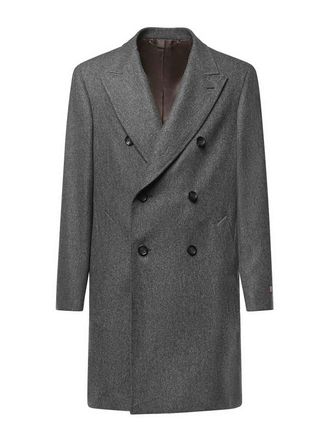 Canali Knielanger Mantel - Grau
