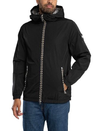 Weekend Offender Jacke Mit Campania-Karomuster, Schwarz