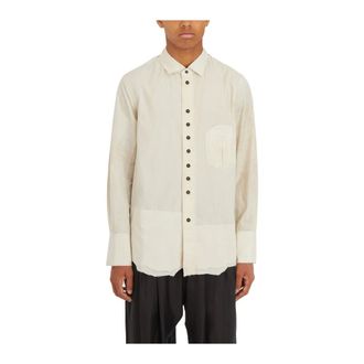 Ziggy Chen Homme, Chemises, Beige, Taille: L Chemise Slim en Coton