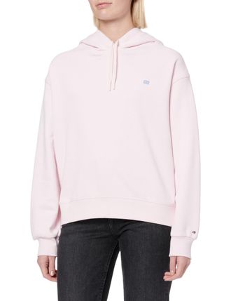 Tommy Hilfiger Damen Hoodie Contrast Flag Regular Fit, Rosa (Light Pink), S