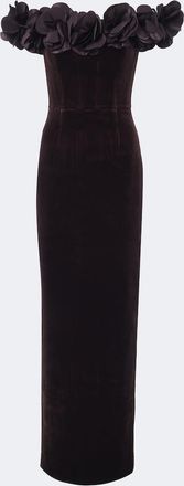 Rebecca Vallance Verzierte Bustier-Robe Charles aus Samt