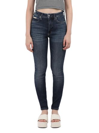 Calvin Klein Damen Jeans Hose High Rise Skinny Fit, Blau (Denim Medium), 30W/30L