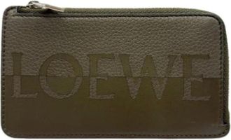 Loewe Porte-monnaie Pre-owned - Homme - Pre-owned - Vert - Taille: ONE Size