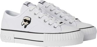 Karl Lagerfeld Low-Top Sneaker - Kampus Max Nft Patch Lo Lace - Gr. 39 (EU) - in Wei&szlig; - f&uuml;r Damen