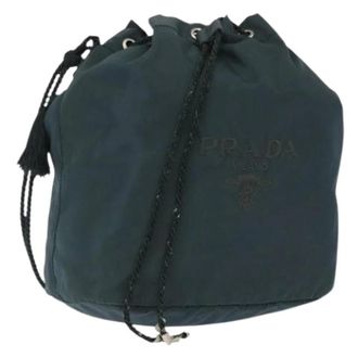 Prada Sac Seau Vintage en Nylon Pre-owned - Femme - Pre-owned - Bleu - Taille: ONE Size