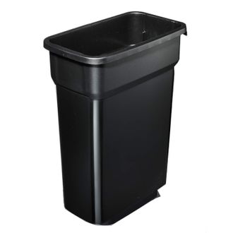 Rotho Pro Selecto Premium Mülleimer 55l ohne Deckel, Kunststoff (PP) BPA-frei, schwarz, 55l (29.0 x 49.0 x 61.0 cm)