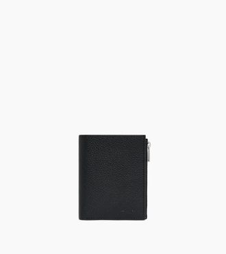 Le Tanneur Portefeuille moyen mod&egrave;le zipp&eacute; Charles en cuir grain&eacute;