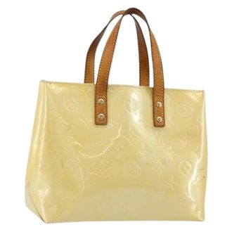 Louis Vuitton Sac &agrave; main vintage en cuir verni doccasion - Femme - Pre-owned - Jaune - Taille: ONE Size