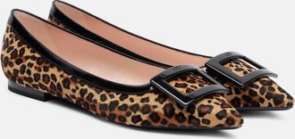 Roger Vivier Ballerines Gommette Ball en cuir façon poulain