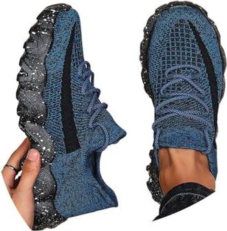 Minetom Baskets Homme Mesh Chaussures De Sport Running Sneakers À Lacets Légères Marche Course Respirantes Fitness Jogging Outdoor A1 Bleu 42 EU