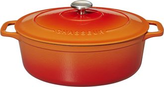 Chasseur Gusseisen Bräter oval 31 cm - 6,0 L - Orange 4731