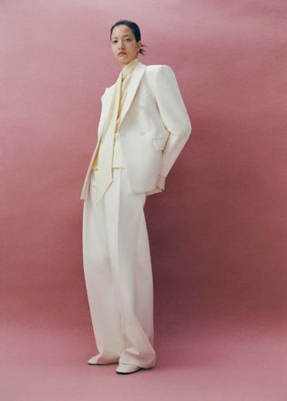 Mango Taillierter Doppelreiher-Blazer ecru - Damen - XS - MANGO