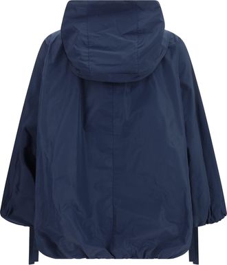 Max Mara Water-Repellent Taffeta Raincoat - Navy