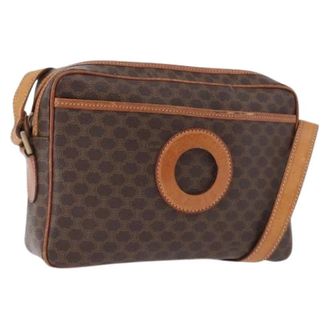 Celine Pre-owned Vintage Macadam Canvas Shoulder Bag - - Pre-owned - Damen - Braun - ONE SIZE