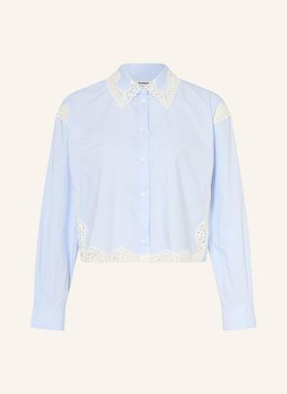 Sandro Sandro Hemdbluse Mit Spitze blau