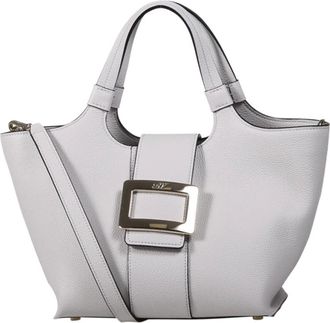 Roger Vivier Femme, Sacs, Gris, Taille: ONE Size Belle Vivier Shopping Mini Bag