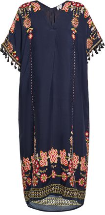 Usha Kleid Damen Marine Mehrfarbig