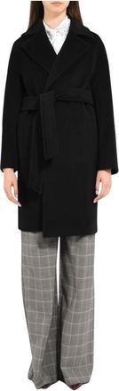 Max Mara Femme, Manteaux, Noir, Taille: 36 FR Manteaux Croisés