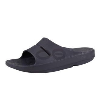 Oofos Herren OOahh Sport-& Outdoor Sandalen Schwarz