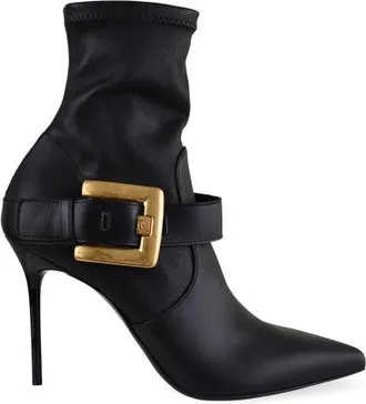 Balmain Anthem 95MM Stiefeletten Schwarz