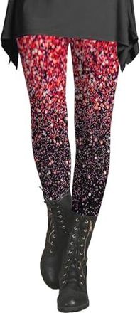 Generic Leggings à paillettes pour femme, pantalon scintillant, pantalon décontracté imprimé à paillettes, pantalon long tendance et extensible, leggings conf