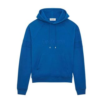 Saint Laurent Kapuzenpullover - - Sweatshirts & Hoodies - Herren - Blau - M