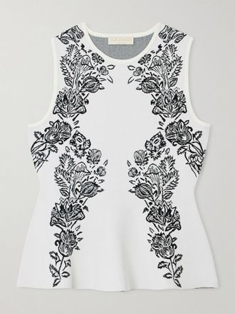 Ulla Johnson Vanna Oberteil Aus Jacquard-strick - Elfenbein