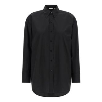 Xacus Femme, Blouses et Chemises, Noir, Taille: 42 FR Scarlet Cotton Poplin Shirt