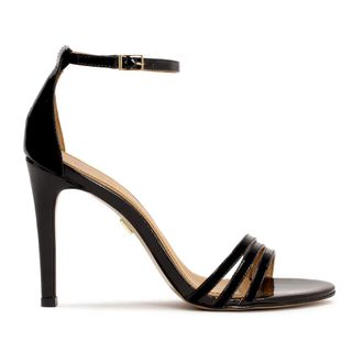Kazar Schwarze lackierte Sandalen mit bedecktem Absatz - - Shoes - Damen - Schwarzk - 37 EU