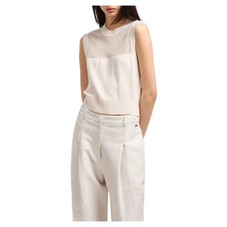 A|X Armani Exchange Damen, Oberteile, Beige, SGr&ouml;&szlig;e