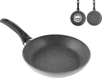 Ballarini Cortina Granitium Pfanne mit Antihaftbeschichtung, 20 cm, Mit Temperaturkontrolle, Aluminium